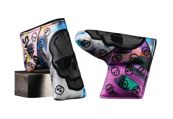 Swag Golf's "SPRAY PAINT SKULL" Blade Cover - Tour Stock Putters